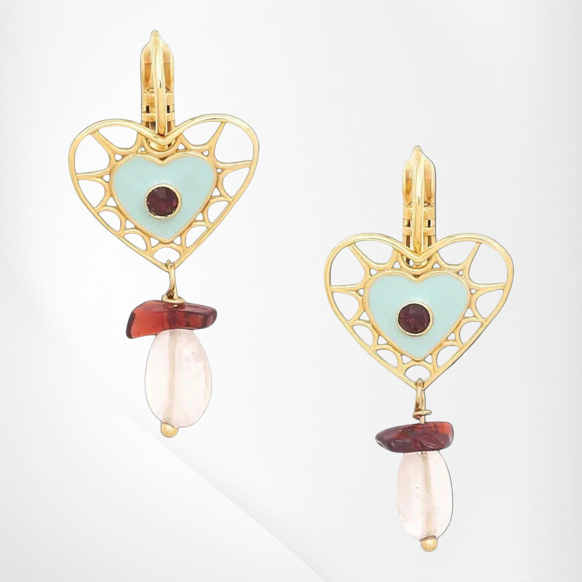 FH1269422 AMANDA heart french hooks – Style and Grace