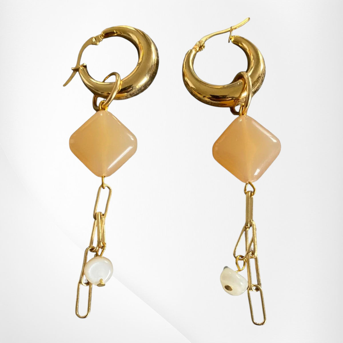 ER262 Bella Vita hoop er & rhombus – Style and Grace